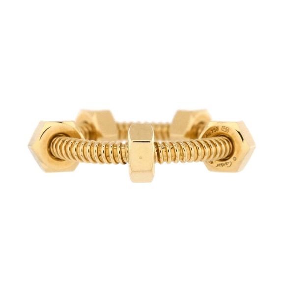 Cartier | Jewelry | Cartier Ecrou De Cartier Ring 8k Yellow Gold | Poshmark